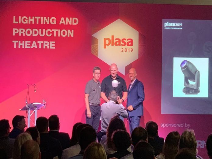 Artiste Monet wins 2019 PLASA Award for Innovation — TPi